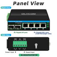 China Outdoor poe switch gigabit ethernet fiber switch 2SFP+4RJ45 for CCTV Security for sale