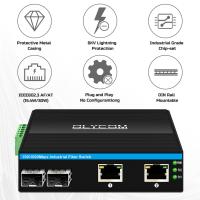 China Industrial POE Switch with 2 SFP + 2 RJ45 Ports 6KV Surge Protection and DC48V Power Input for Outdoor Use for sale