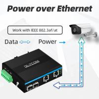 China Industrial POE Switch with 2 SFP + 2 RJ45 Ports 6KV Surge Protection and DC48V Power Input for Outdoor Use for sale