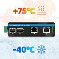 China Industrial POE Switch with 2 SFP + 2 RJ45 Ports 6KV Surge Protection and DC48V Power Input for Outdoor Use for sale