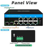 China Rugged Managed Ethernet Switch Vitesse chipset 2 SFP 8 RJ45 industrial ethernet switch with SNMP management for sale
