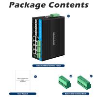 China Managed Industrial Fiber Switch With CAN Bus RS485 6 Port Harsh Use Fanless IP40 Rated for sale