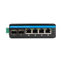 China 6 Port Gigabit Managed Industrial Fiber Switch SFP Fiber RSTP Manageable Rugged Case for sale
