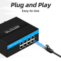 China Gigabit 8 Port Ethernet Switch E-Mark Industrial Network Switch for Outdoor Use for sale