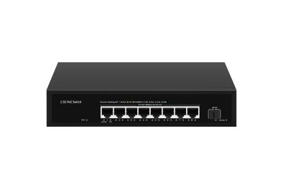 China 8-Port 2.5G PoE Switch With 10G SFP Uplink 100W Budget Unmanaged 220V Powered for sale