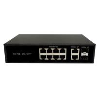 China 8 Port Fiber Optic PoE Switch Gigabit SFP/RJ45 Uplinks AC220V 120W/150W Budget Fanless for sale