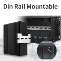 China 6 Port Industrial Gigabit Fiber Ethernet Switch Unmanaged Fanless Rugged Design CE for sale