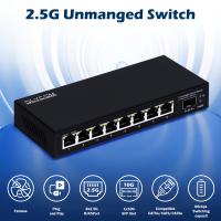 China Unmanaged 2.5G Ethernet Switch with 60Gbps Backplane Bandwidth and 10G Uplink SFP Port for Business Networks for sale