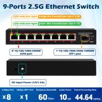 China Unmanaged 2.5G Ethernet Switch with 60Gbps Backplane Bandwidth and 10G Uplink SFP Port for Business Networks for sale