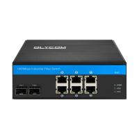 China 8 Port Industrial PoE Switch Gigabit Network Fiber Unmanaged DIN Mounted CE FCC for sale