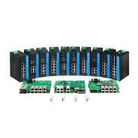 China 8 Port Industrial PoE Switch Gigabit Network Fiber Unmanaged DIN Mounted CE FCC for sale