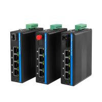 China 5 Port Fast Network DIN PoE Switch PoE Af/At 120W Budget DC48V Input CE FCC Certified for sale