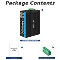 China Industrial POE Switch with 8 Port POE 4 SFP Ports and Vitesse Chip Managed Network Switch for sale