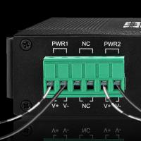China 4 Port Industrial PoE Switch Fast Ethernet 10/100Mbps Unmanaged DIN Mounted Fanless for sale