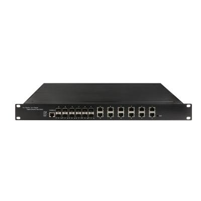 China 24 Port L2 L3 Managed PoE Switch 2.5G Fiber Gigabit Network 500W Power Budget AC Powered for sale