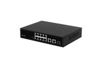 China 8 Port 10/100Mbps PoE Switch 120W Gigabit Network SFP Uplink Unmanaged AC Powered CE for sale