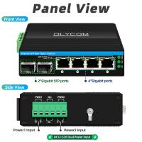 China Industrial Unmanaged POE Switch with 2SFP+4RJ45 Ports, 6KV Surge Protection, and Wide Temperature Range (-40°C to +75°C) for sale