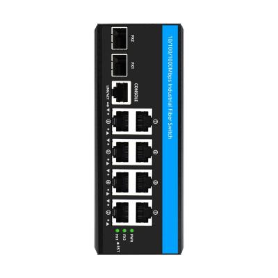 China OEM factory Gigabit 8 port network switch managed ethernet switch 2SFP+8RJ45 ports for sale