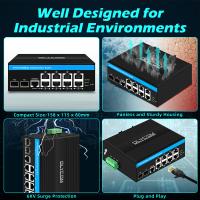 China OEM factory Gigabit 8 port network switch managed ethernet switch 2SFP+8RJ45 ports for sale