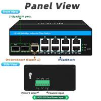 China OEM factory Gigabit 8 port network switch managed ethernet switch 2SFP+8RJ45 ports for sale