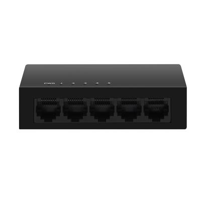 China 5-Port Gigabit Ethernet Switch 10/100/1000Mbps Unmanaged Desktop Metal Case CE for sale