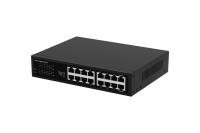 China 16-Port Gigabit Unmanaged Ethernet Switch With Smart VLAN Fanless Design Rack Mounted for sale