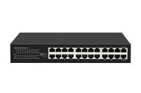 China 24-Port Gigabit Ethernet Switch with Smart Modes  Fanless Desktop type AC Input for sale