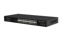 China 24 Port Gigabit Fiber Network Switch Unmanaged Smart VLAN & Extend Mode AC Powered for sale
