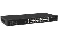 China 24 Port Gigabit Fiber Network Switch Unmanaged Smart VLAN & Extend Mode AC Powered for sale