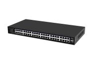 China 48-Port Gigabit Ethernet Switch SFP Fiber Uplinks Unmanaged Rack Mounted 220V Input CE Listed for sale