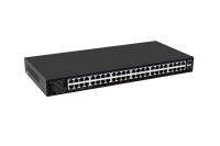 China 48-Port Gigabit Ethernet Switch SFP Fiber Uplinks Unmanaged Rack Mounted 220V Input CE Listed for sale