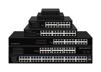 China 24 Port PoE Switch 2.5G Fiber Gigabit Ethernet 300W Budget 15.4W/30W Unmanaged CE for sale