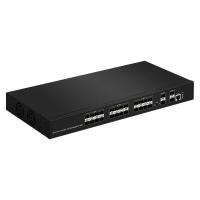 China 28-Port 10G SFP+ Managed Fiber Switch L2/L3 Aggregation Switch with SNMP VLAN QoS for Data Center ISP Network for sale