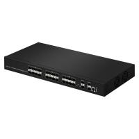 China 28-Port 10G SFP+ Managed Fiber Switch L2/L3 Aggregation Switch with SNMP VLAN QoS for Data Center ISP Network for sale