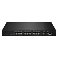 China 28-Port 10G SFP+ Managed Fiber Switch L2/L3 Aggregation Switch with SNMP VLAN QoS for Data Center ISP Network for sale