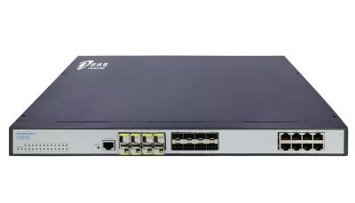 China Gigabit Managed Layer 2 Network Switch 24 Port Fanless WEB CLI SNMP Supported CE FCC for sale