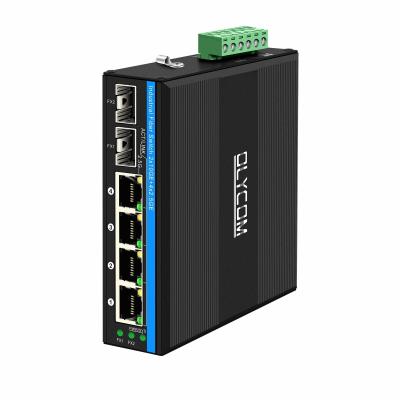 China 2.5G Industrial PoE Switch 4 Port With 10G Uplinks Unmanaged Realtek Based DIN Rail for sale