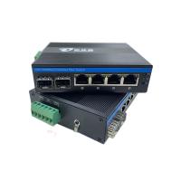 China 6 Port Industrial Ethernet Switch Gigabit Network 100/1000M SFP Fiber Unmanaged Realtek Chip for sale