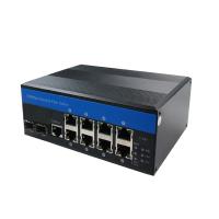 China Web Managed Ethernet Switch 10 Port Industrial Gigabit Network Switch CE Vitesse Chip for sale