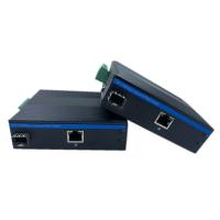 China 2 Port Industrial Ethernet Media Converter 10/100/1000M Support Wide Voltage for sale