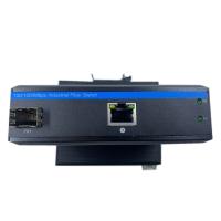 China 2 Port Industrial Ethernet Media Converter 10/100/1000M Support Wide Voltage for sale