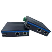 China Industrial Unmanaged POE Switch 2 Port Gigabit SFP Fiber Network IP40 Fanless DIN Rail for sale