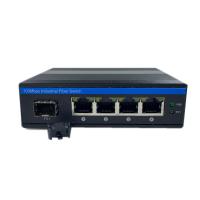 China Industrial POE Switch with 1 SFP Port and 4 RJ45 Ports for DIN Rail Installation for sale