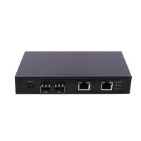 China 5V1A 4 Port Fiber Optic Switch Unmanaged With SFP Slots 10/100/1000M for sale