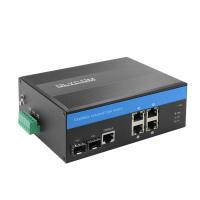 China Fanless 4 Port Gigabit Poe Switch , High Poe Smart Managed Switch Outdoor for sale