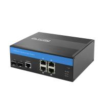 China CE Standards 4 Port Industrial Managed Ethernet Switch With L2 10/100/1000M for sale