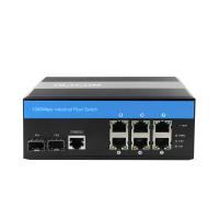 China 40Gbps 6 Port Managed Switch , Gigabit Network Switch Din Rail Mount for sale