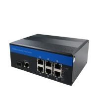 China One SFP Fiber Six RJ45 Ports Industrial Managed Ethernet Switch DIN Rail Mount for sale