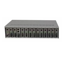 China 14 Slot Media Converter Rack Chassis 19 Inch 2U Dual AC220V For Fiber Media Converters for sale