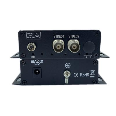 China HD 1080P Video Digital Optical Converter 2 Port AHD CVI TVI FC Fiber 20km Single Mode for sale